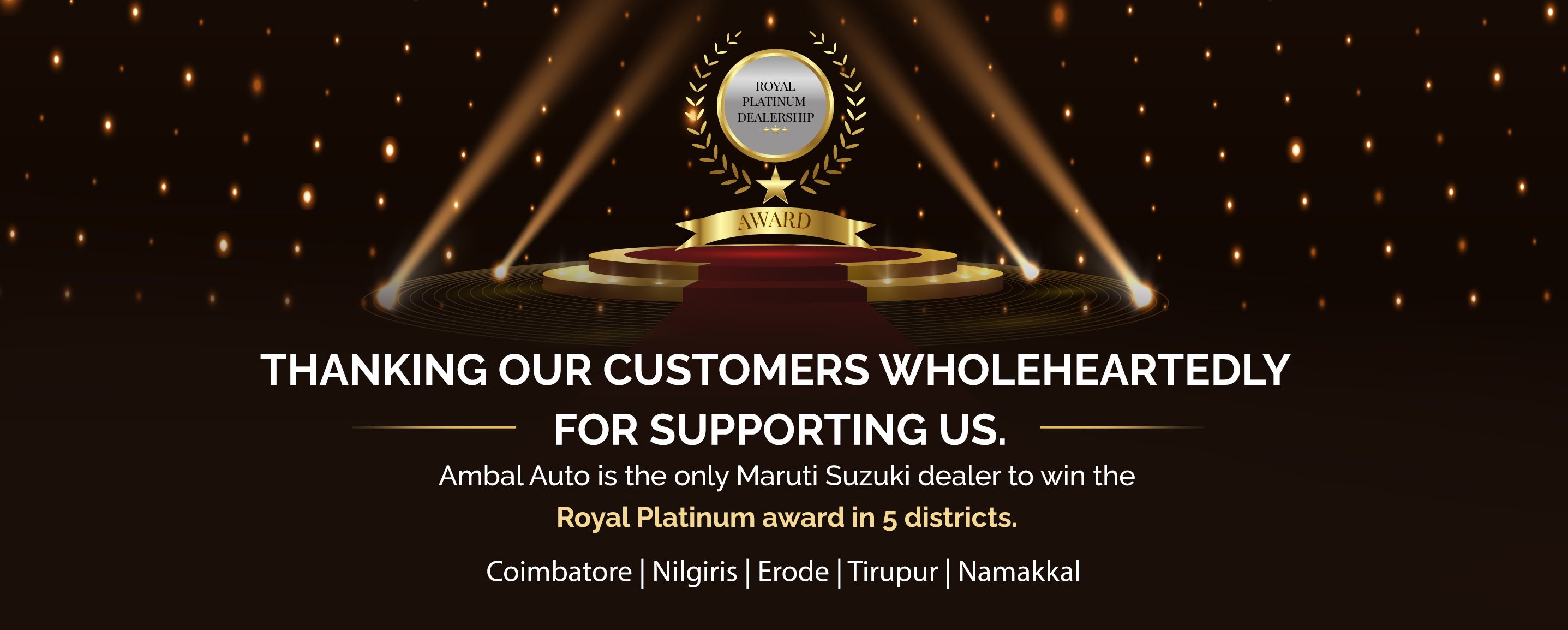 Maruti Suzuki Car Dealers & Showrooms In Coimbatore | Ambal Auto